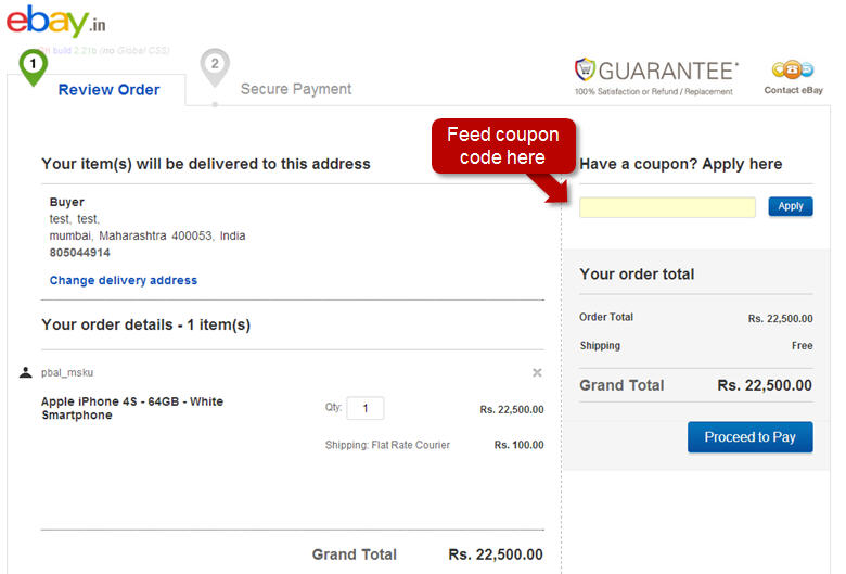 Paying With EBay Gift Vouchers
