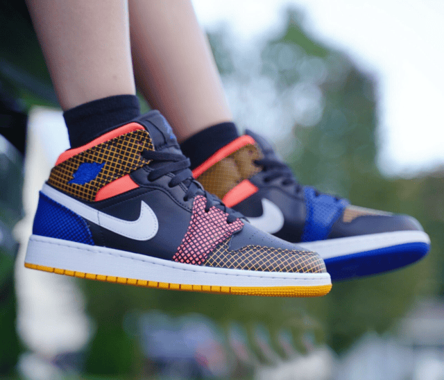 Air Jordan 1 Mid MMD Sneakers Feature a Grid Pattern | eBay